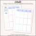 Editable Bright Rainbow Undated, Vertical Weekly Planner/binder ...