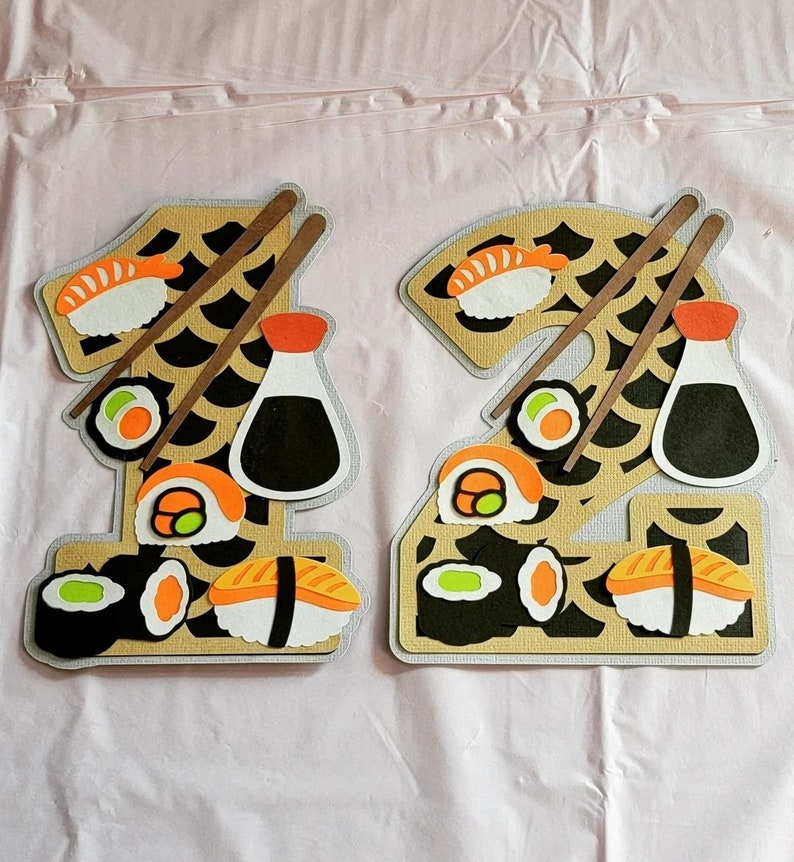 Sushi Numbers Cake Topper - Etsy