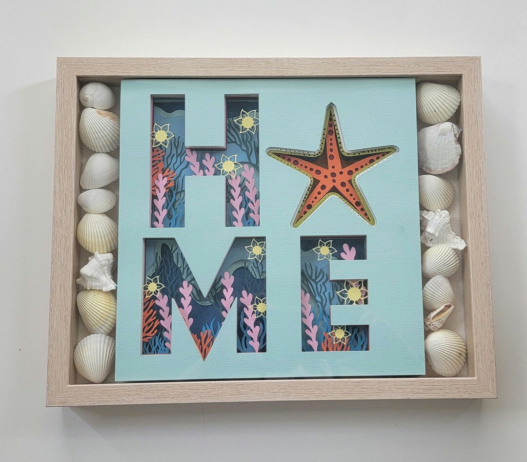 Beachy 3D Shadow Box - Etsy