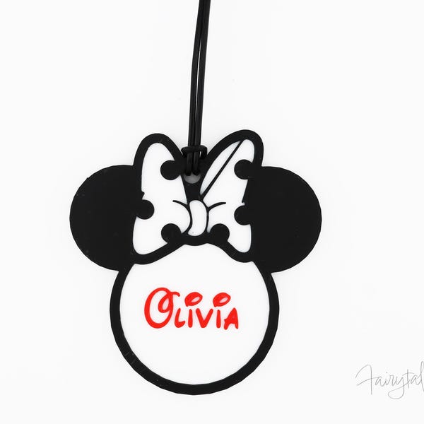 Mickey Name Tag - Etsy