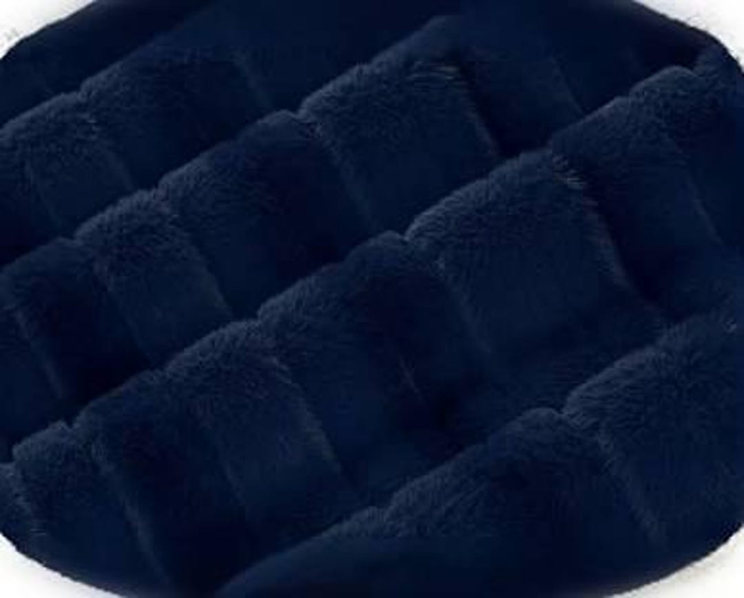 Cuddle Luxe Navy Stripe, 1 Pieces 2 3/4 Yards, 60" X 100", Free ...