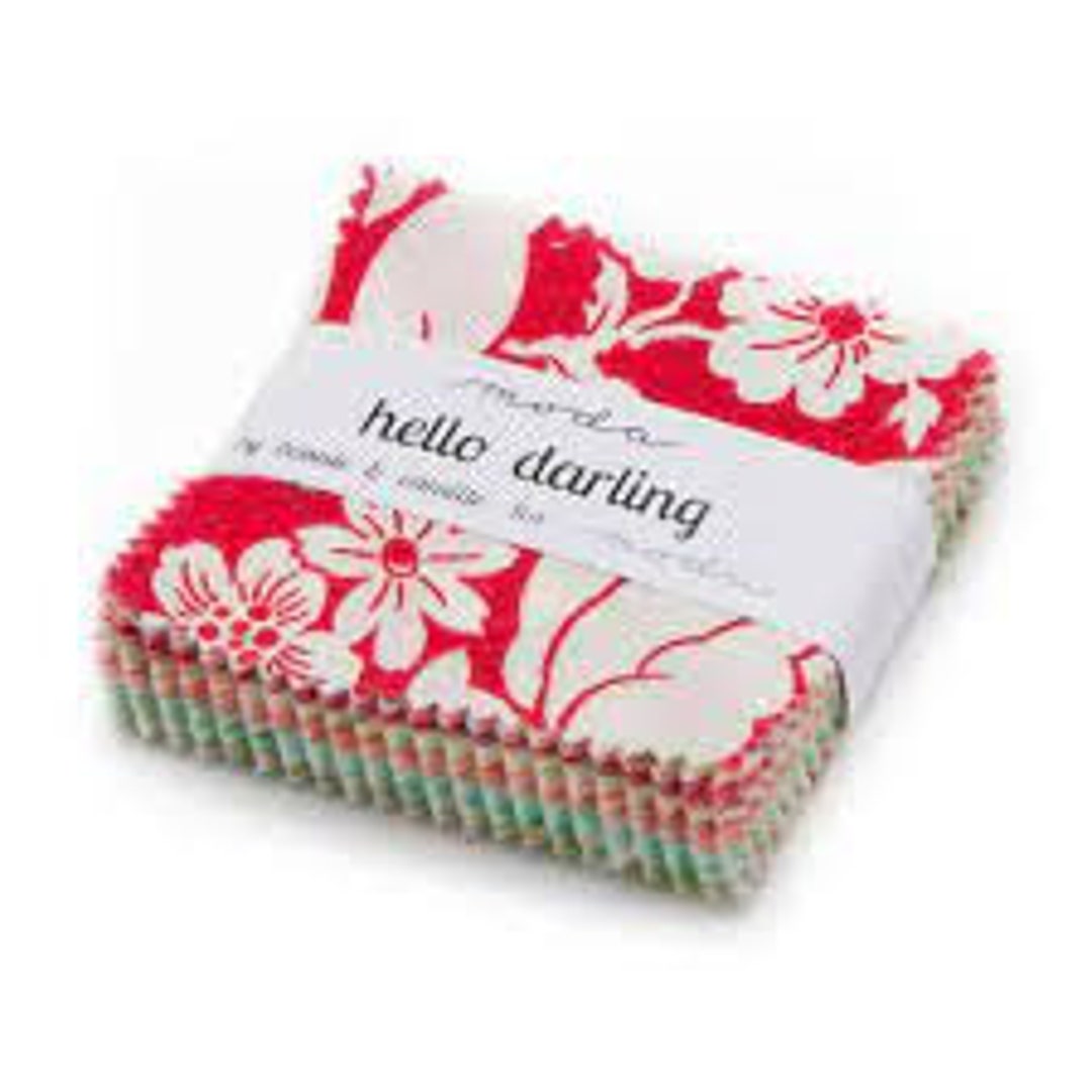 Hello Darling, Bonnie & Camille, Moda Fabrics, Mini Charms, 2.5 Inch ...