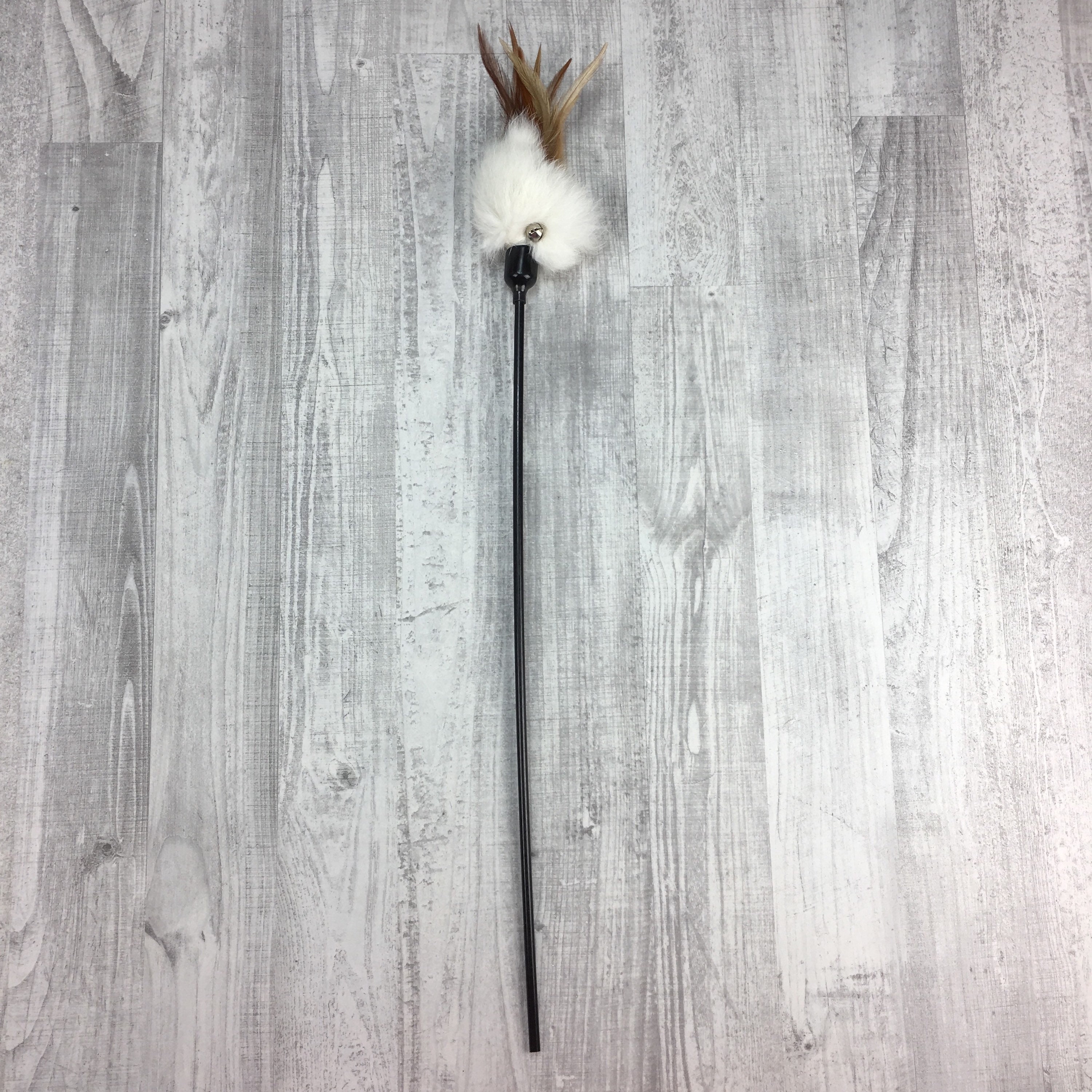 Cat Toy Rabbit Fur & Feathers Teaser Rabbit Skin Cat Toy - Etsy
