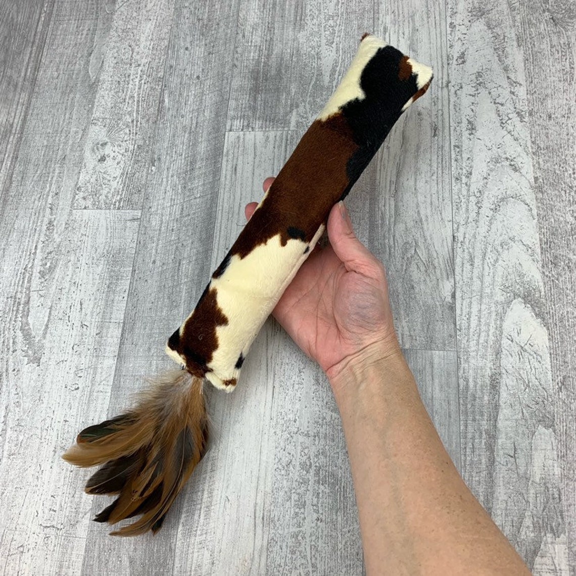 Cat Toy Kicker With Rooster Feathers Tail Catnip and - Etsy