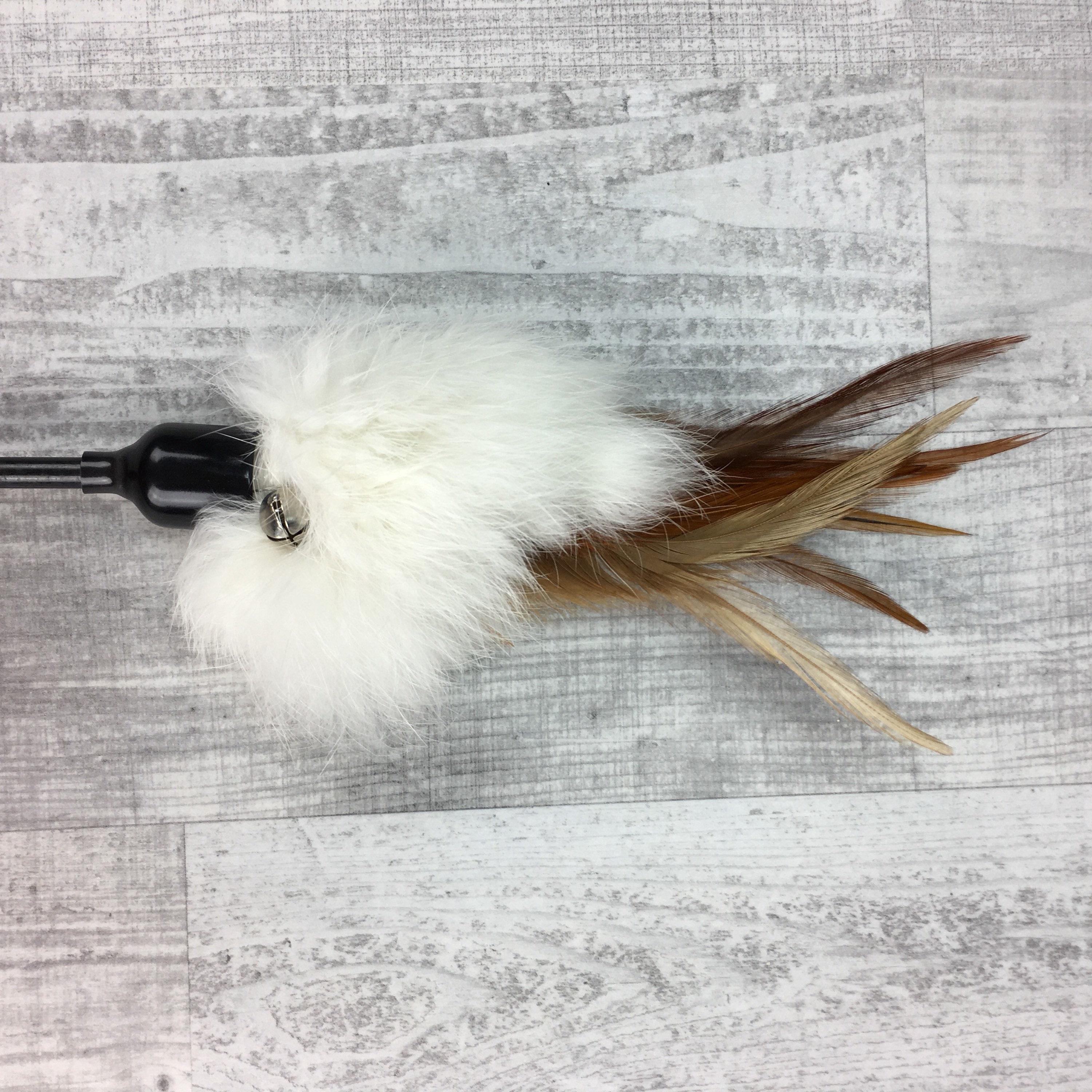 Cat Toy Rabbit Fur & Feathers Teaser Rabbit Skin Cat Toy - Etsy