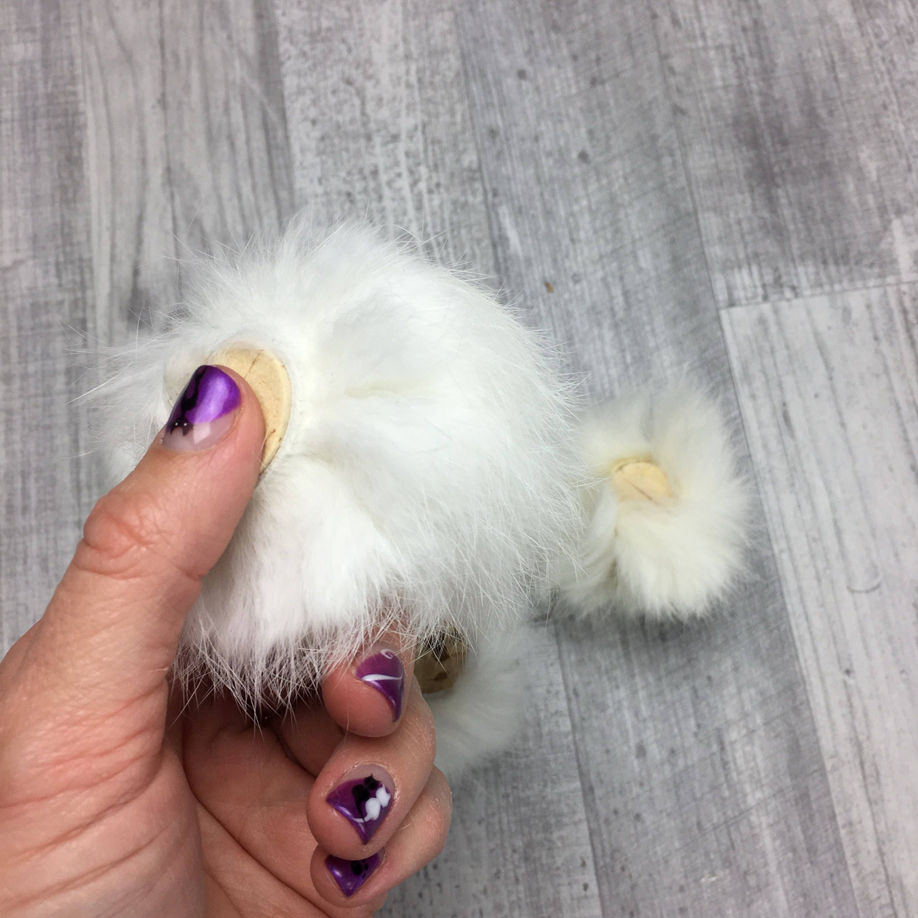 Cat Toy 3 Pieces of Rabbit Skin Corks Cork & Rabbit Fur - Etsy