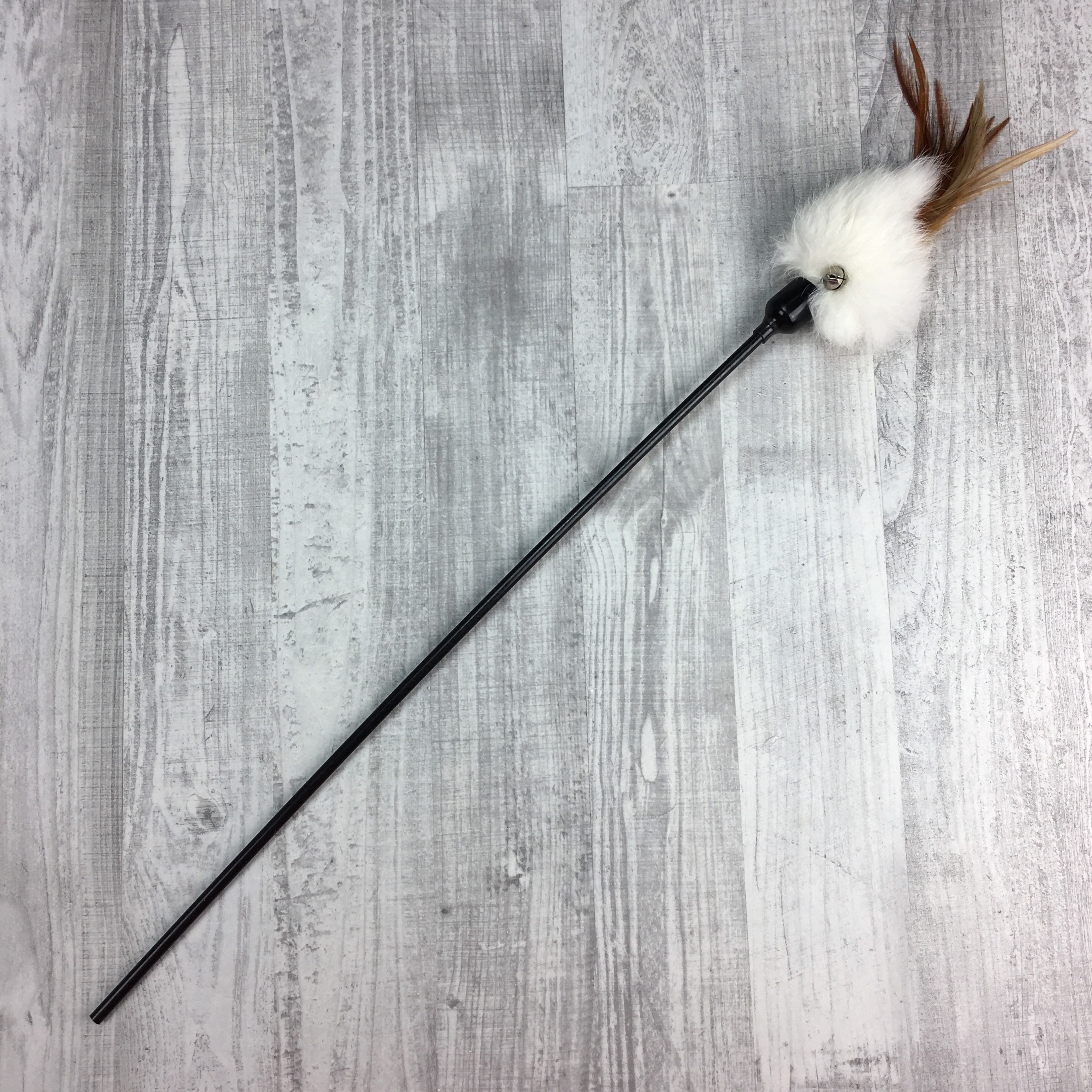 Cat Toy Rabbit Fur & Feathers Teaser Rabbit Skin Cat Toy - Etsy