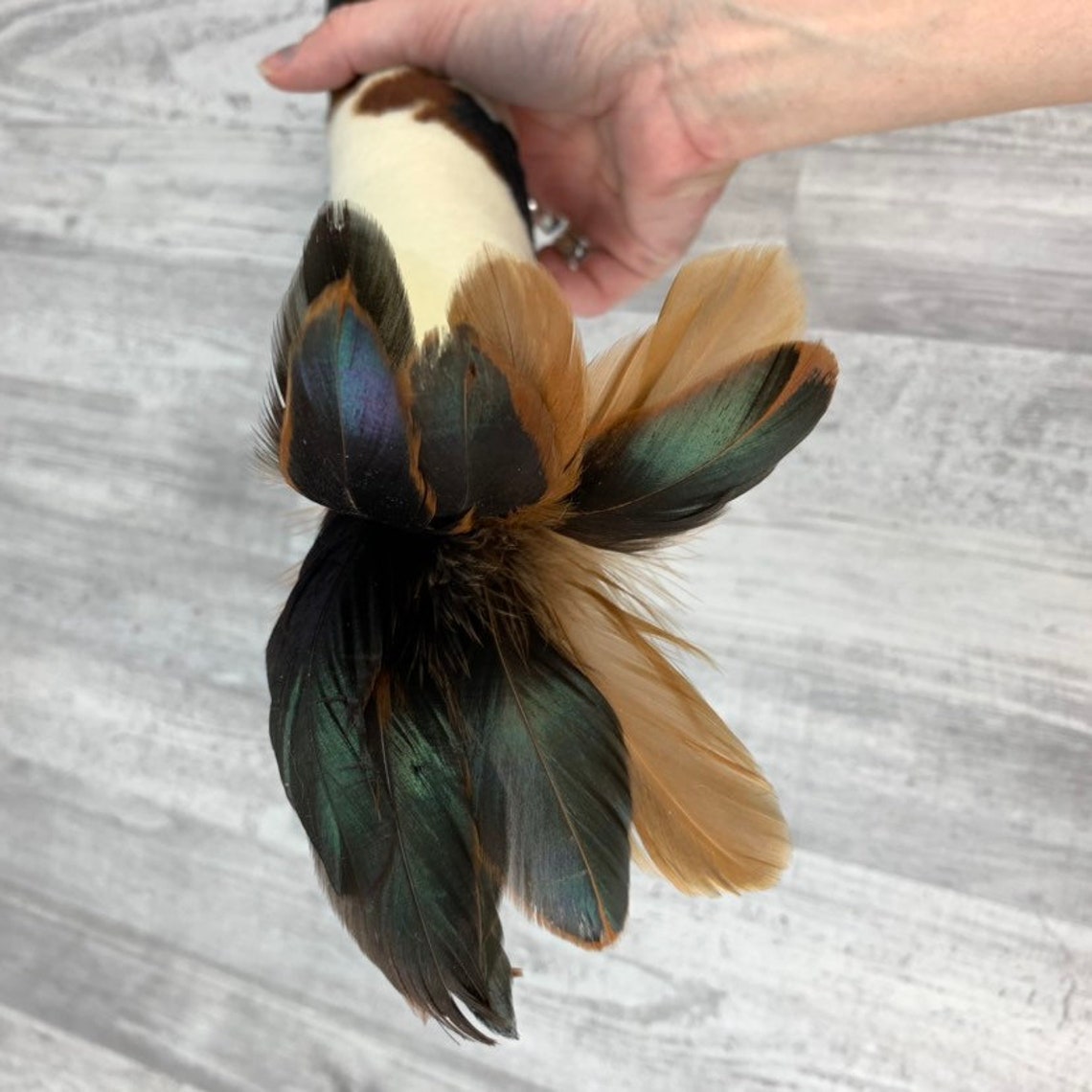 Cat Toy Kicker With Rooster Feathers Tail Catnip and - Etsy