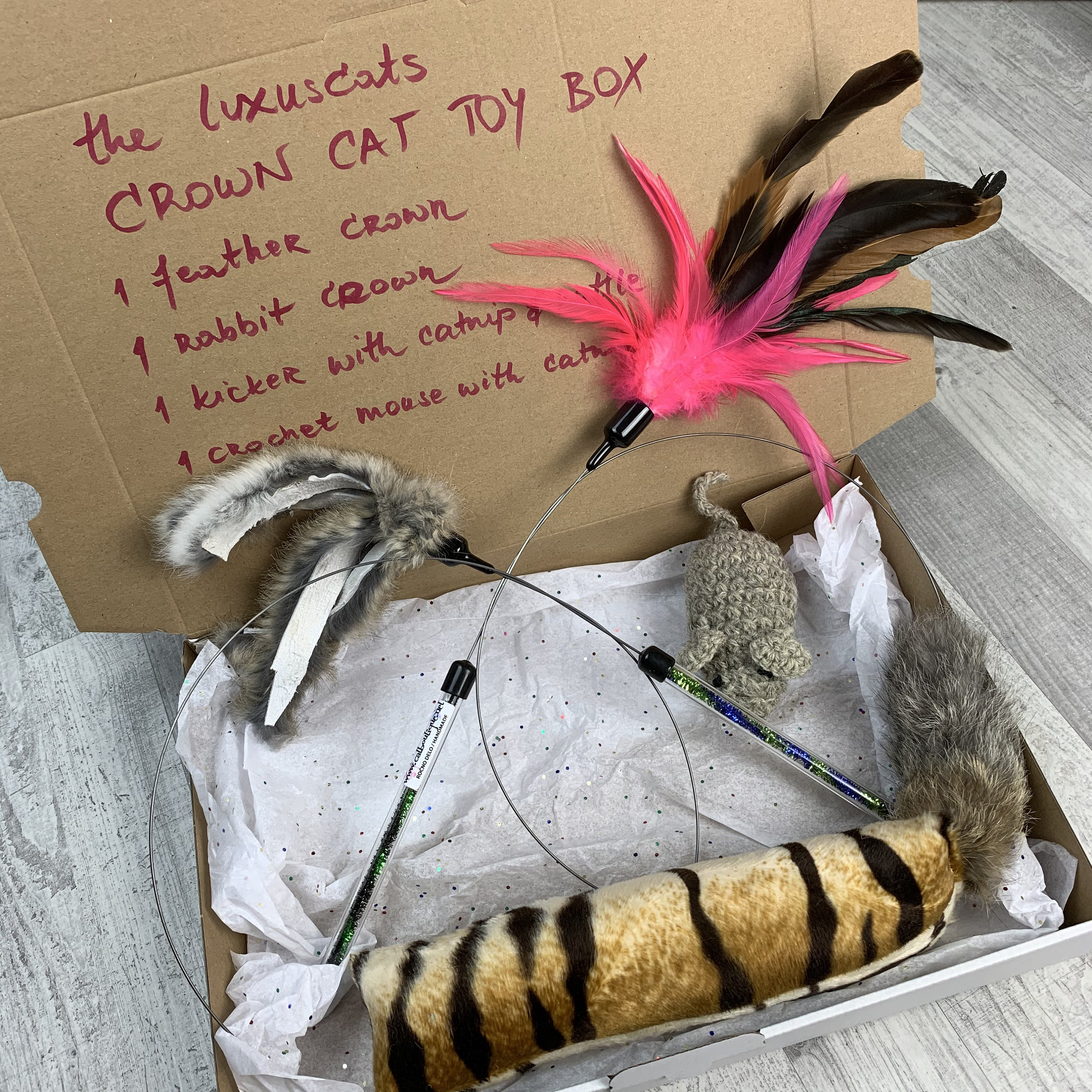 The Luxuscats Crown Cat Toy Box Cat Toy Pack Choose Your - Etsy