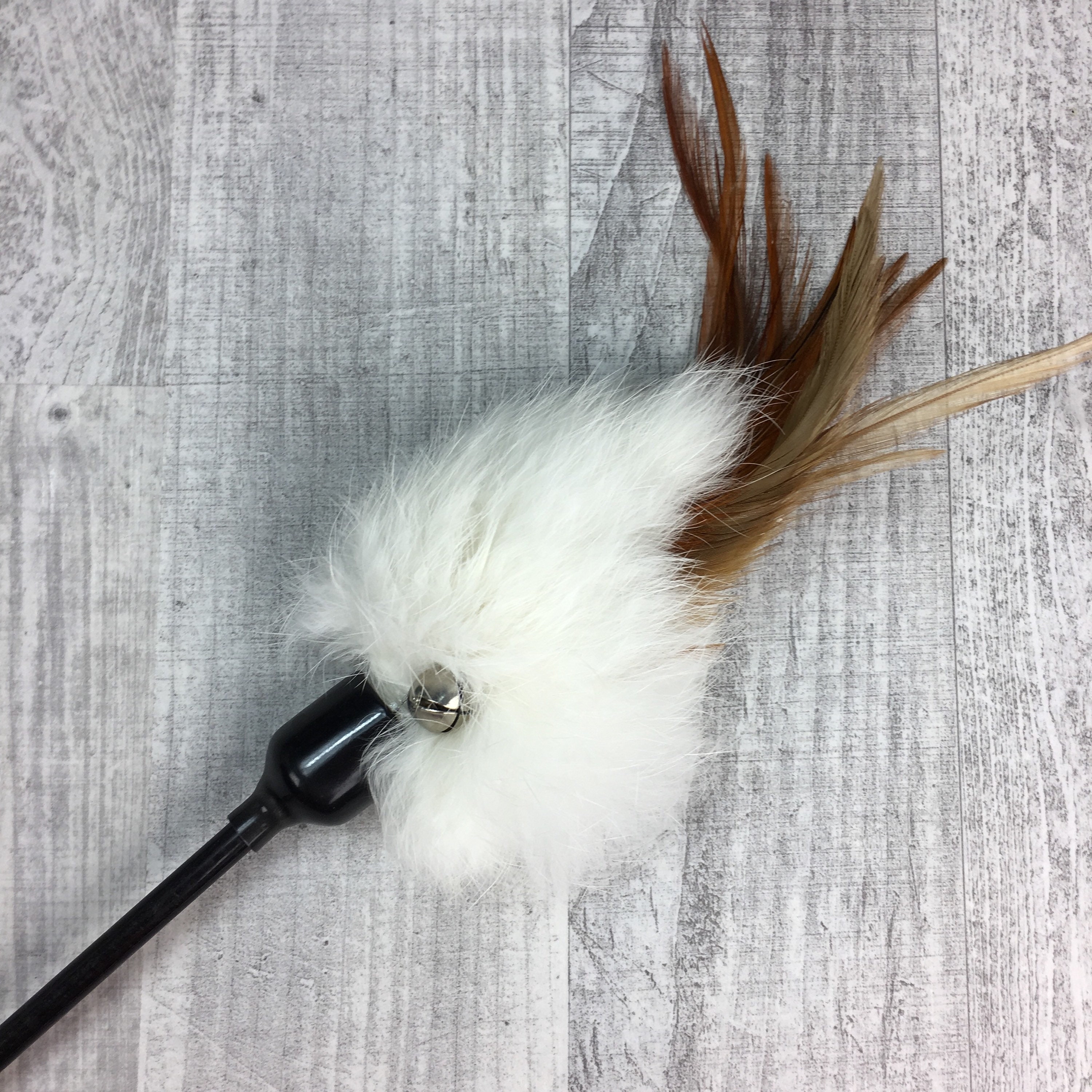 Cat Toy Rabbit Fur & Feathers Teaser Rabbit Skin Cat Toy - Etsy