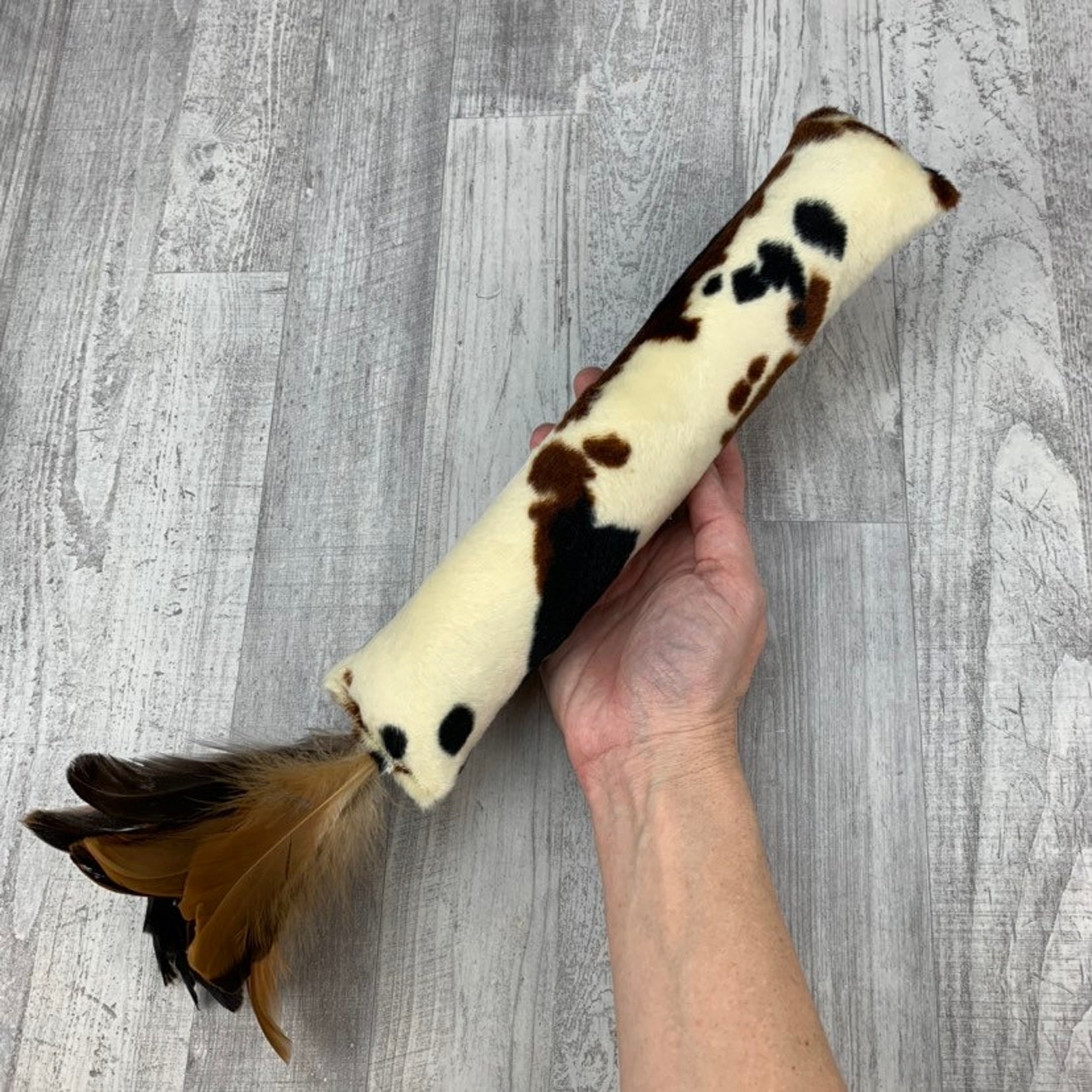 Cat Toy Kicker With Rooster Feathers Tail Catnip and - Etsy