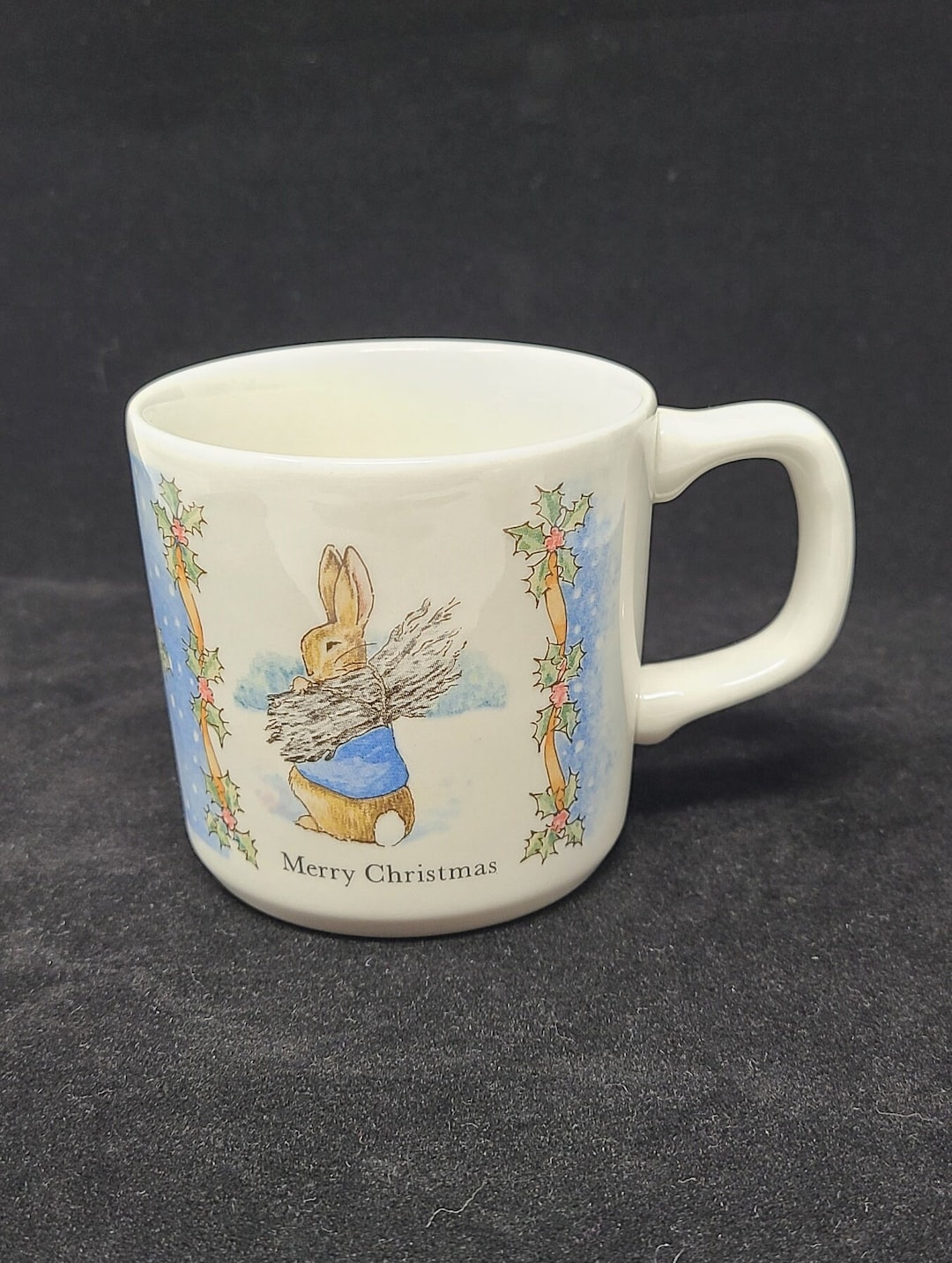 1996's Wedgwood PETER RABBIT Merry Christmas Mug - Etsy