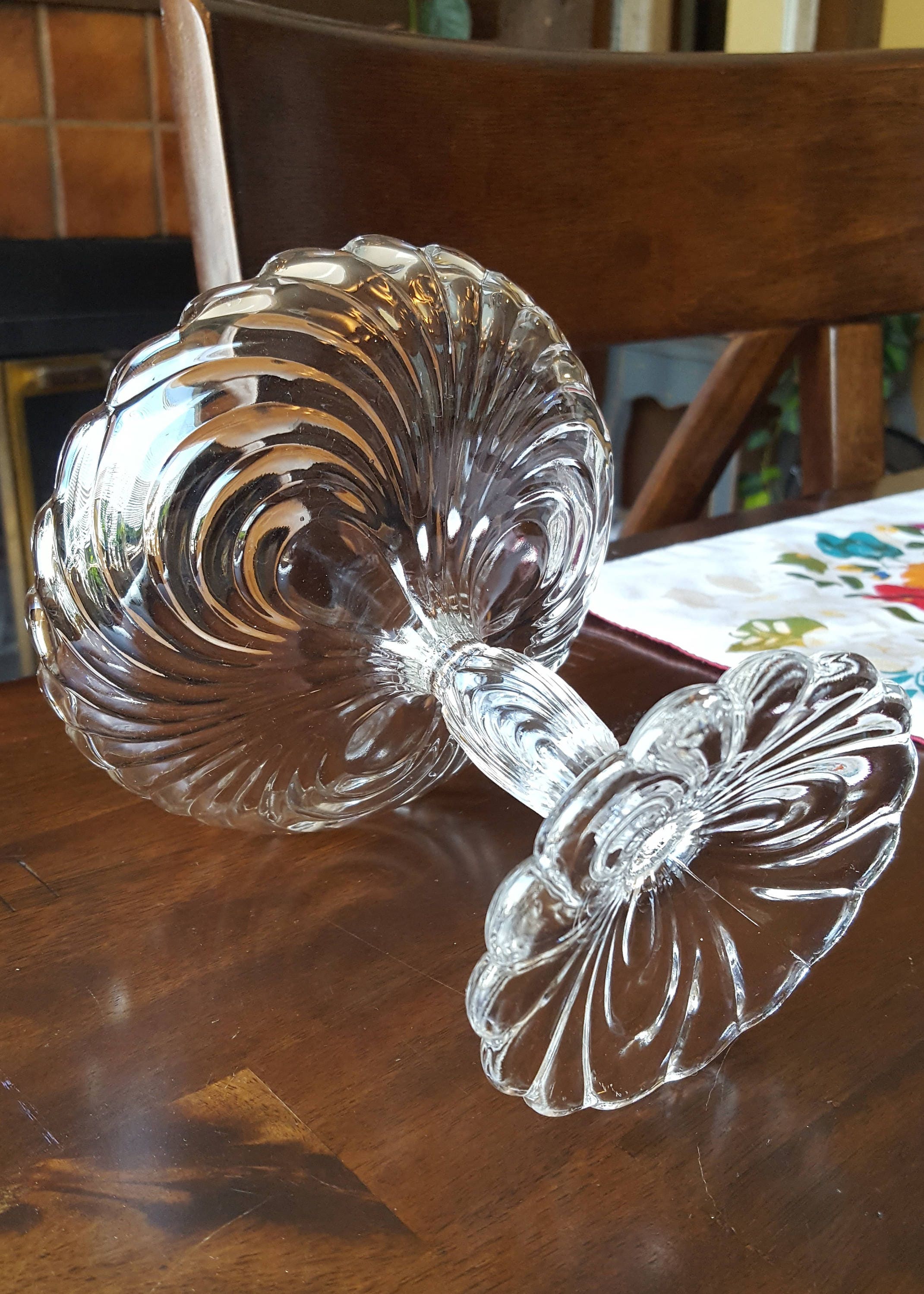 Vintage Cambridge Crystal CAPRICE Compote - Etsy