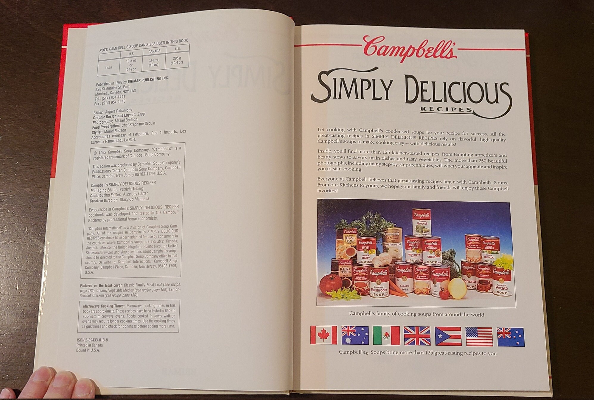 1992 Campbell's Simply Delicious Recipes Cookbook - Etsy