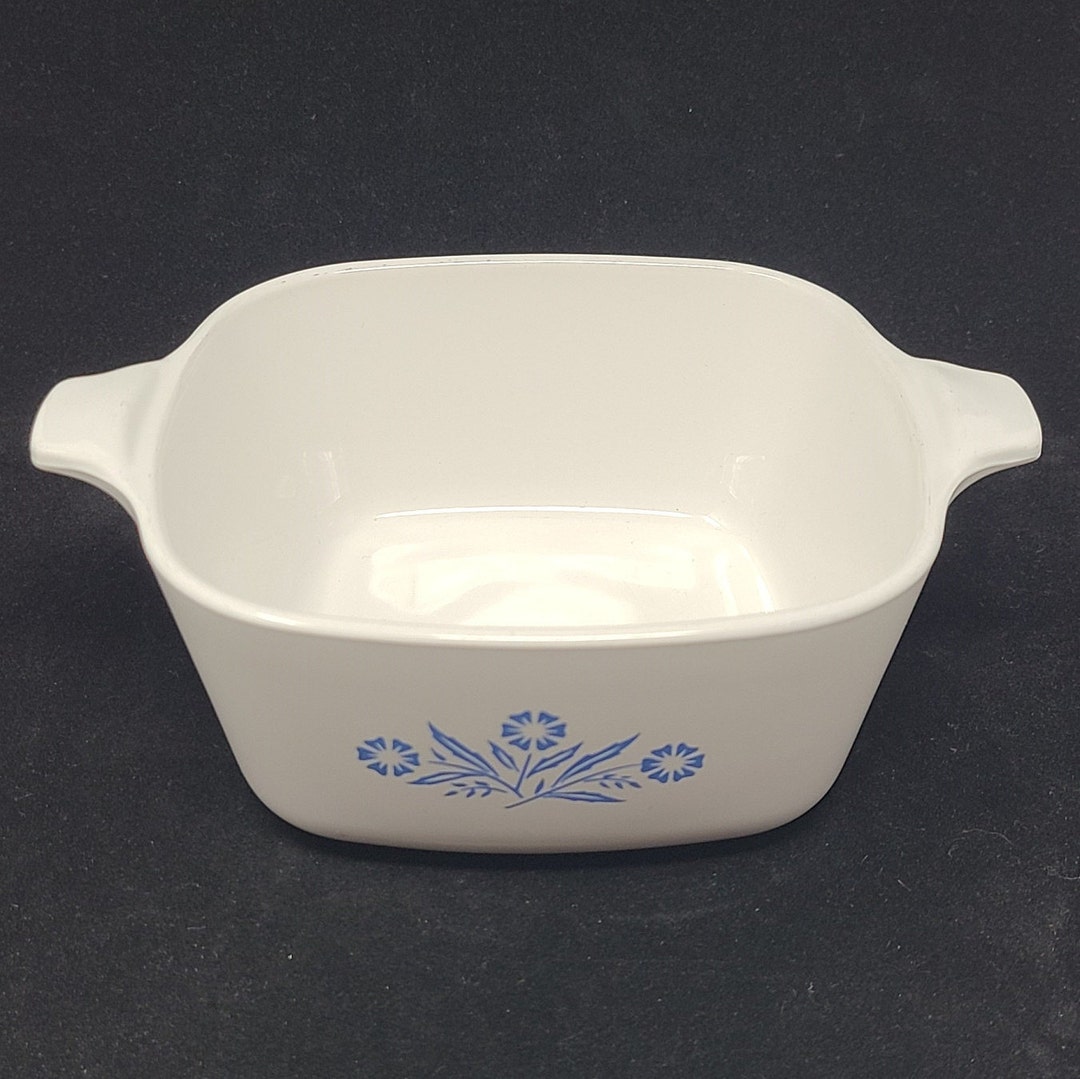 Vintage Corning BLUE CORNFLOWER 2 3/4 Cup Petite Pan - Model P-43-B ...