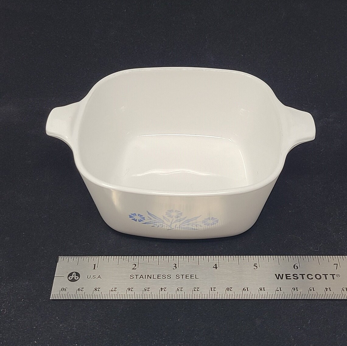 Vintage Corning BLUE CORNFLOWER 2 3/4 Cup Petite Pan - Model P-43-B ...