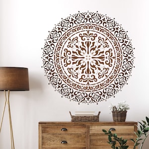 Stencil Mandala FELICITY, Stencil Mandala Pattern for DIY, Wall ...