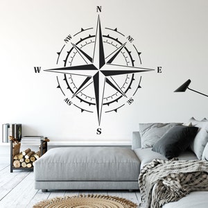 Compass Rose Stencil, Nautical Stencil, Compass Stencil, Circular ...