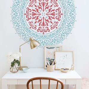 Stencil Mandala FELICITY, Stencil Mandala Pattern for DIY, Wall ...