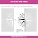 Compass Rose Stencil, Nautical Stencil, Compass Stencil, Circular ...