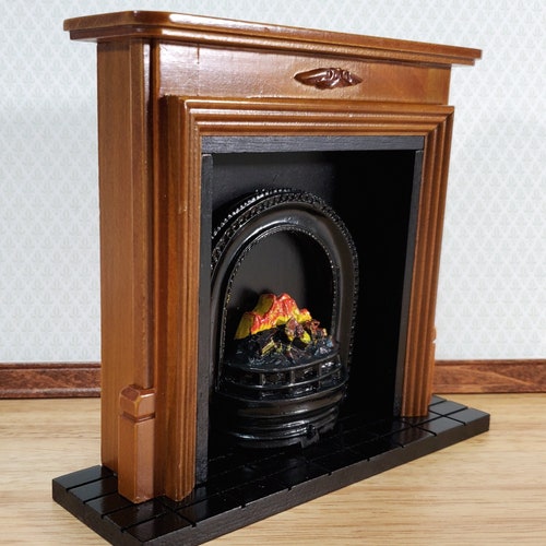 Dollhouse Miniature Fireplace White Large Ornate Resin 1:12 - Etsy