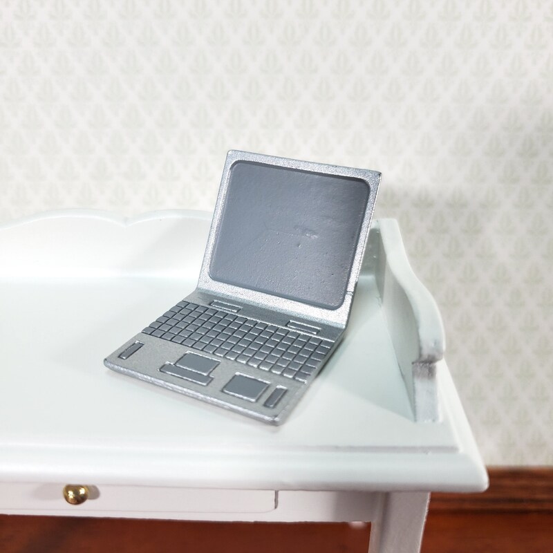 Dollhouse Miniature Laptop - Etsy
