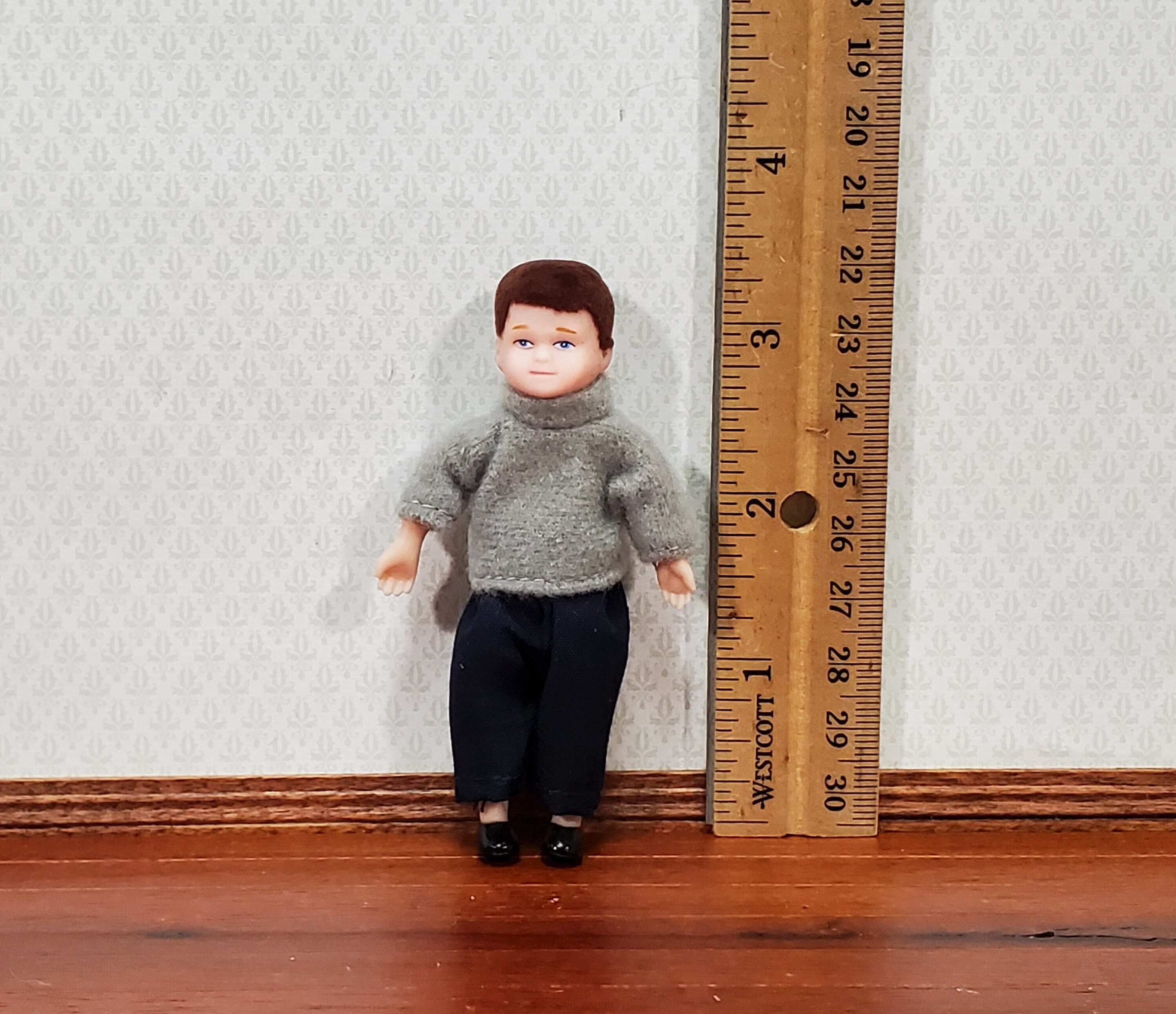 Dollhouse Boy Doll Modern Young Brother Vinyl 1:12 Scale - Etsy