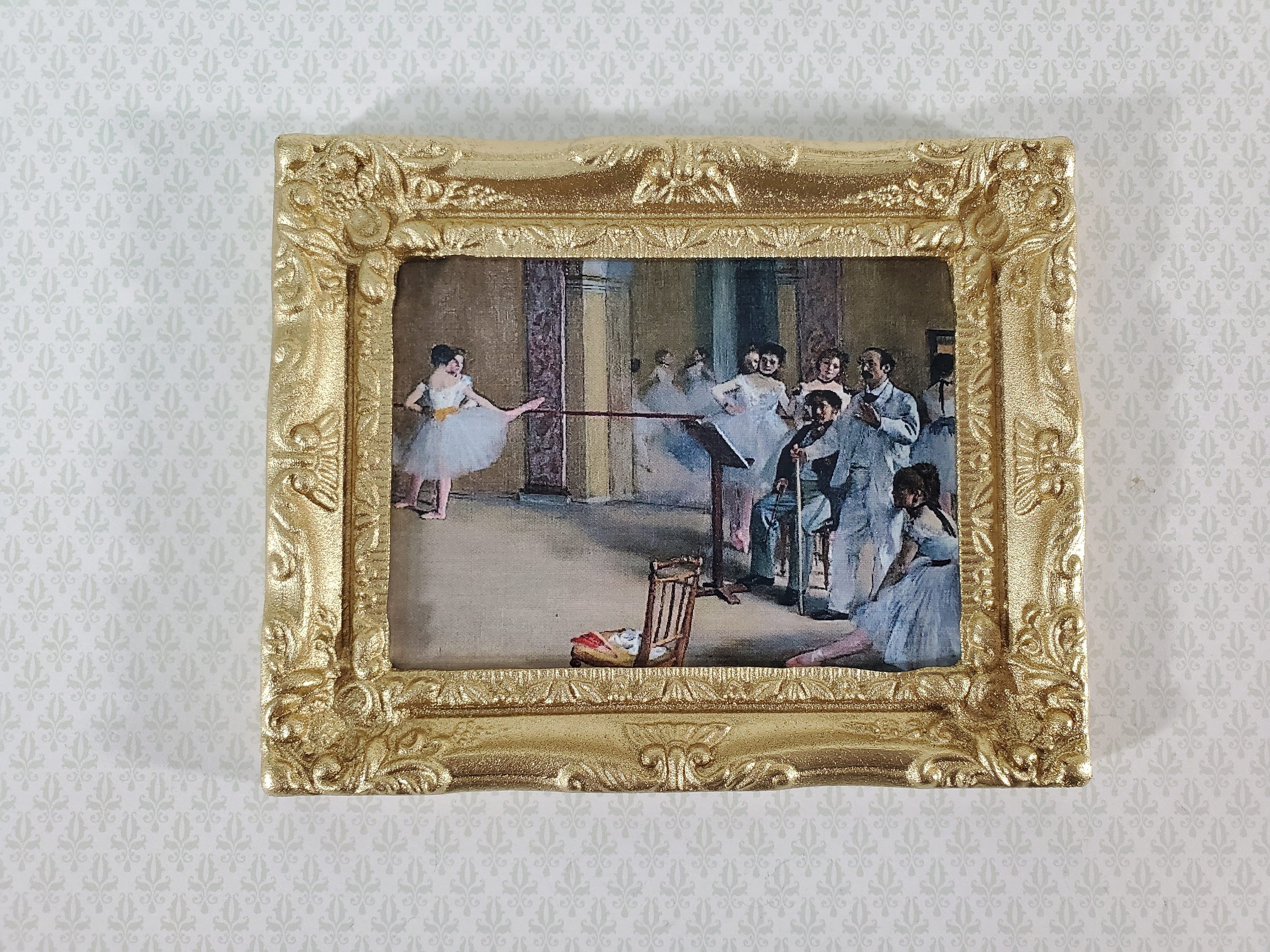 Dollhouse Miniature Picture Frame 1:6 Scale Large Fancy Gold - Etsy