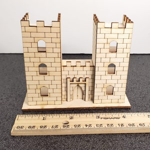 Miniature Castle Tower Keep 1:144 Scale DIY KIT 7 Rooms Ladders 3 ...