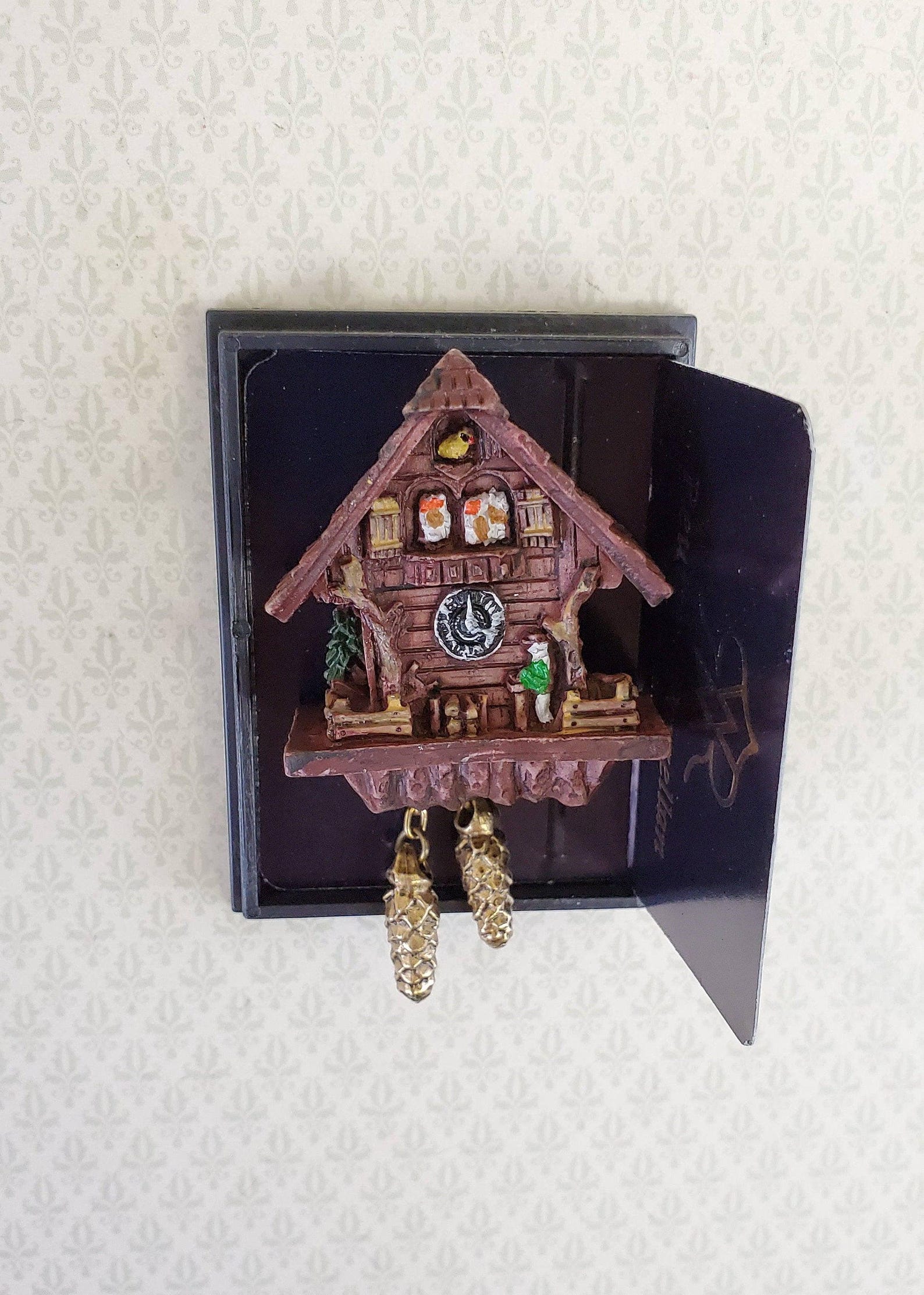 Dollhouse Miniature Cuckoo Clock Resin by Reutter 1:12 Scale German ...