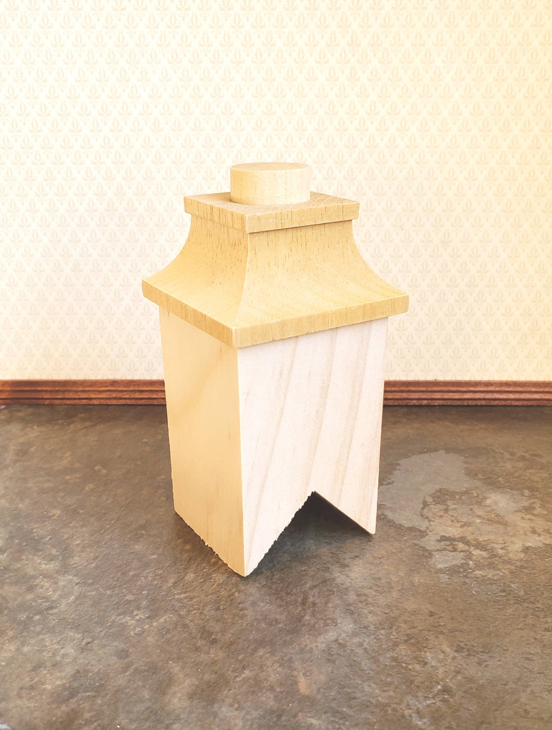 Dollhouse Miniature Chimney Wood 1:12 Scale 45 Degree Pitch Houseworks ...