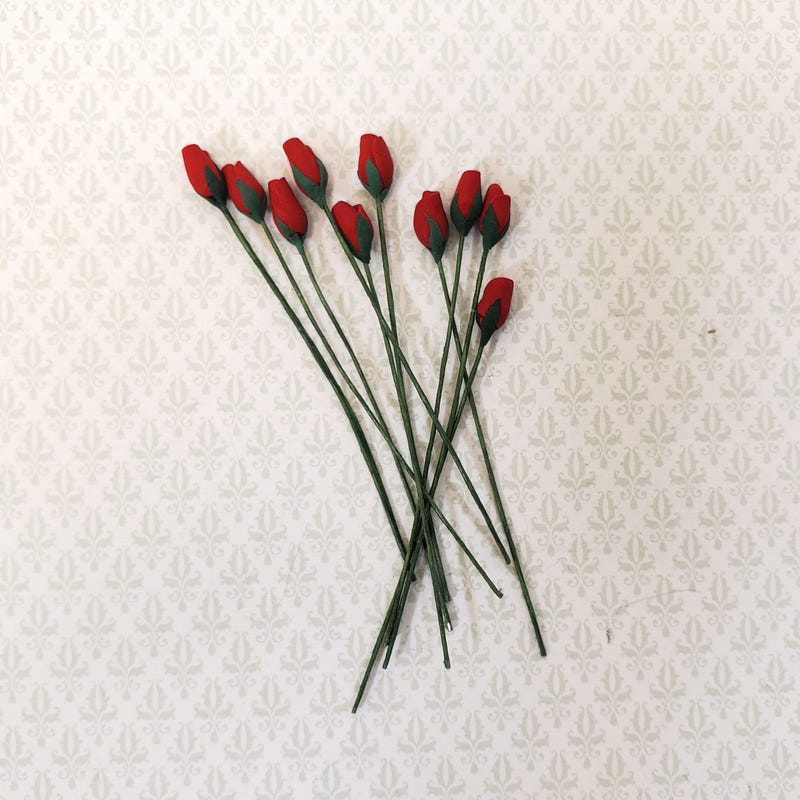 Miniature Red Rose - Etsy