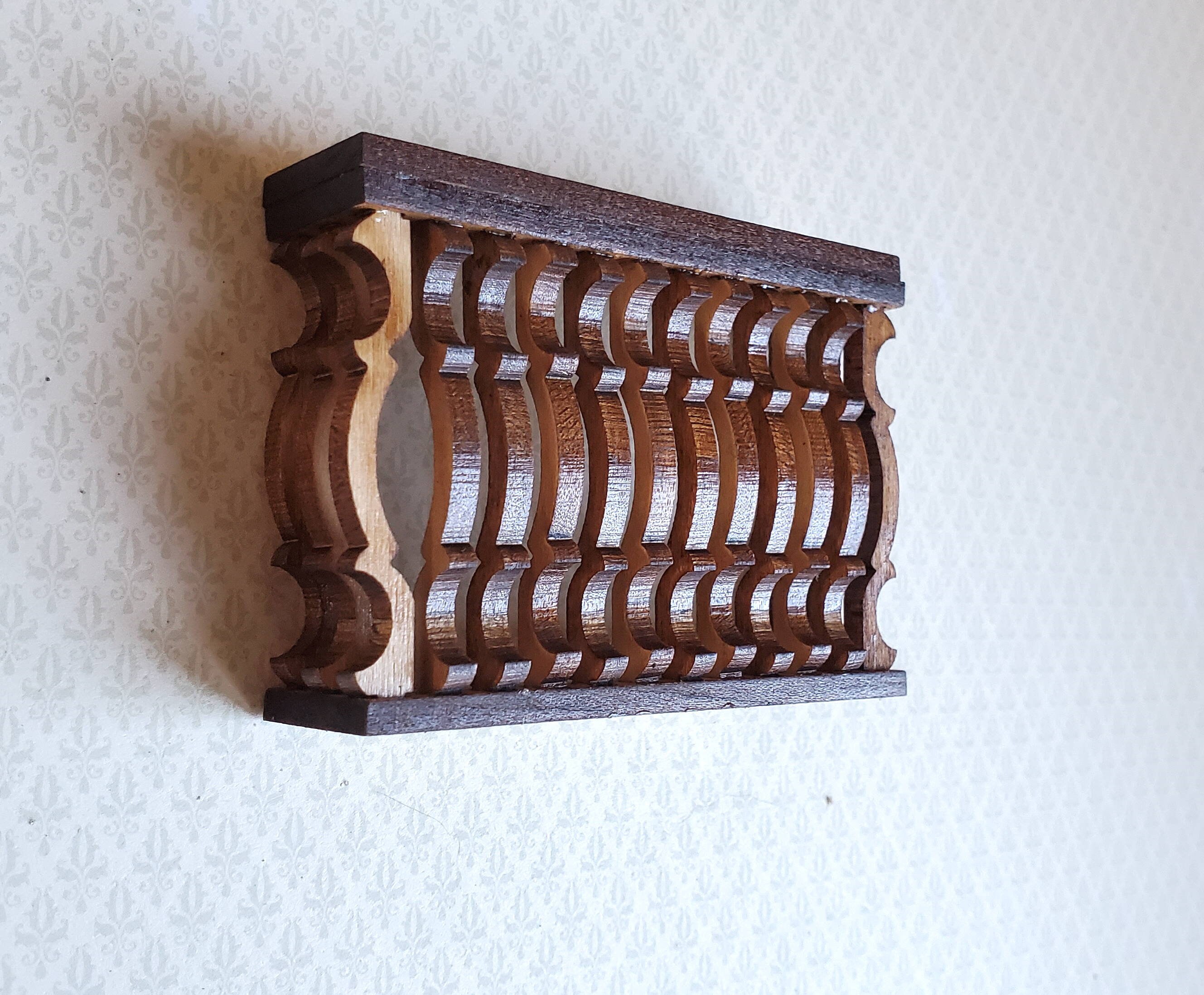 Dollhouse Miniature Balcony Gate for Window Square DIY 1:12 | Etsy