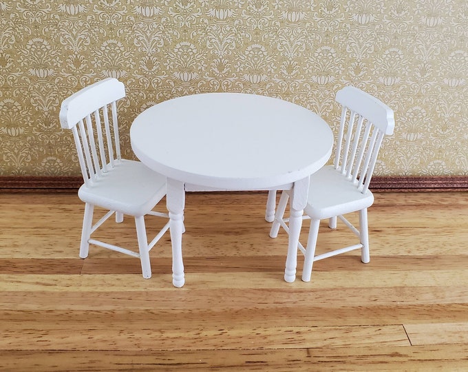 Micro Mini Woodland Table and Stools, Fairy Garden Table and Chair ...