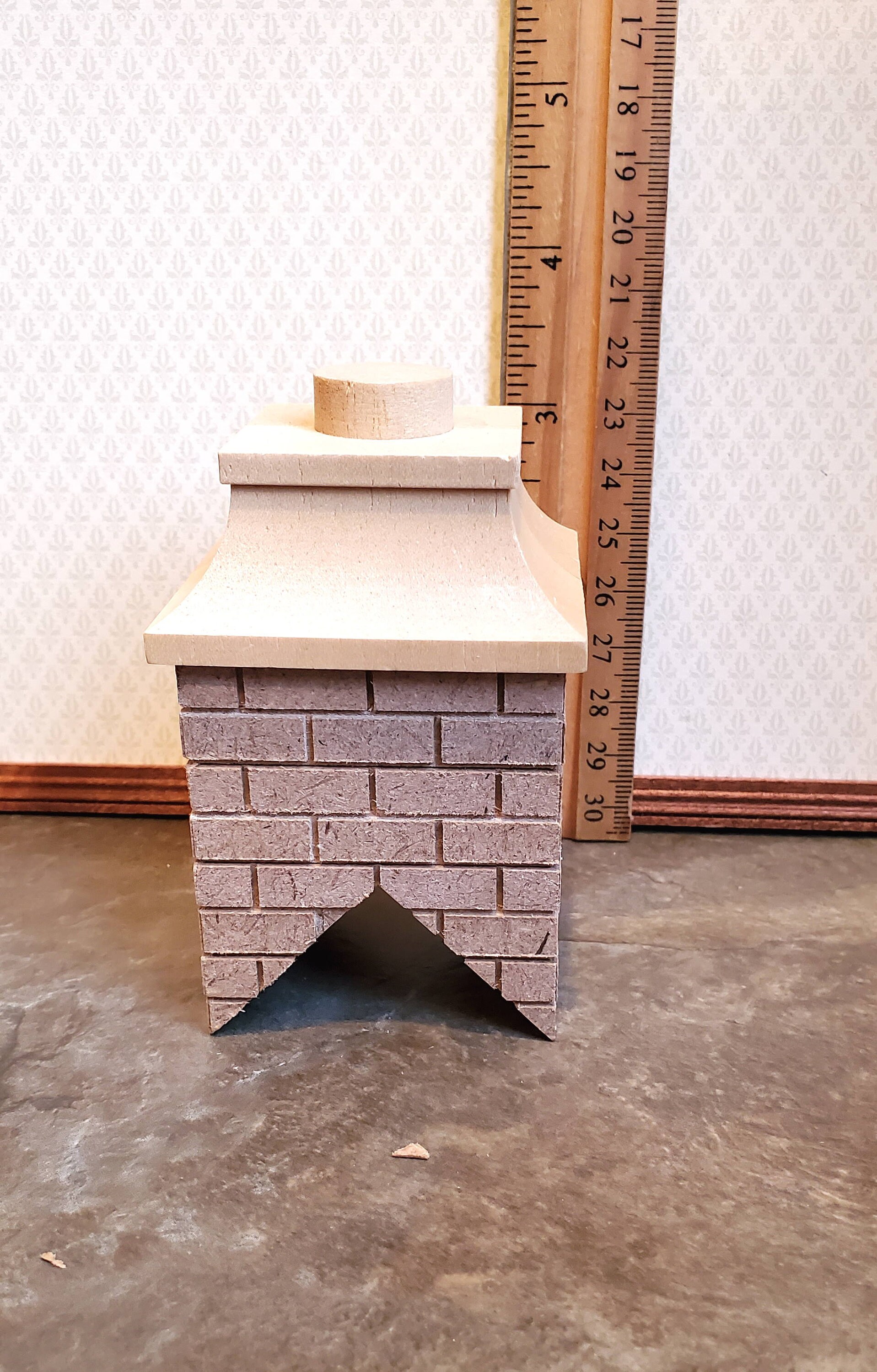 Dollhouse Miniature Brick Chimney Wood Tall 1:12 Scale 45 - Etsy Canada