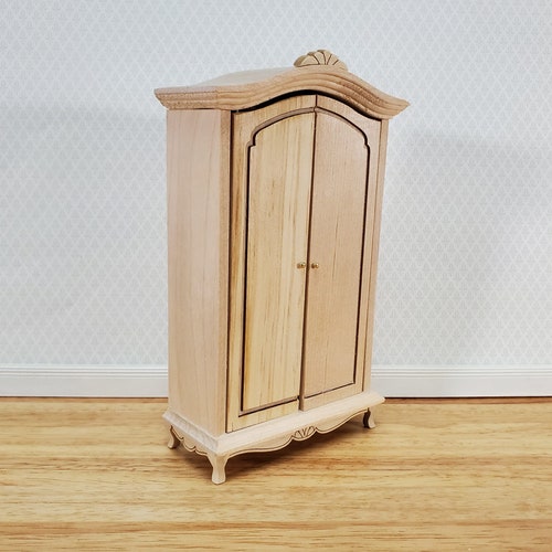 Dollhouse Miniature Wardrobe Armoire Closet Large Furniture - Etsy