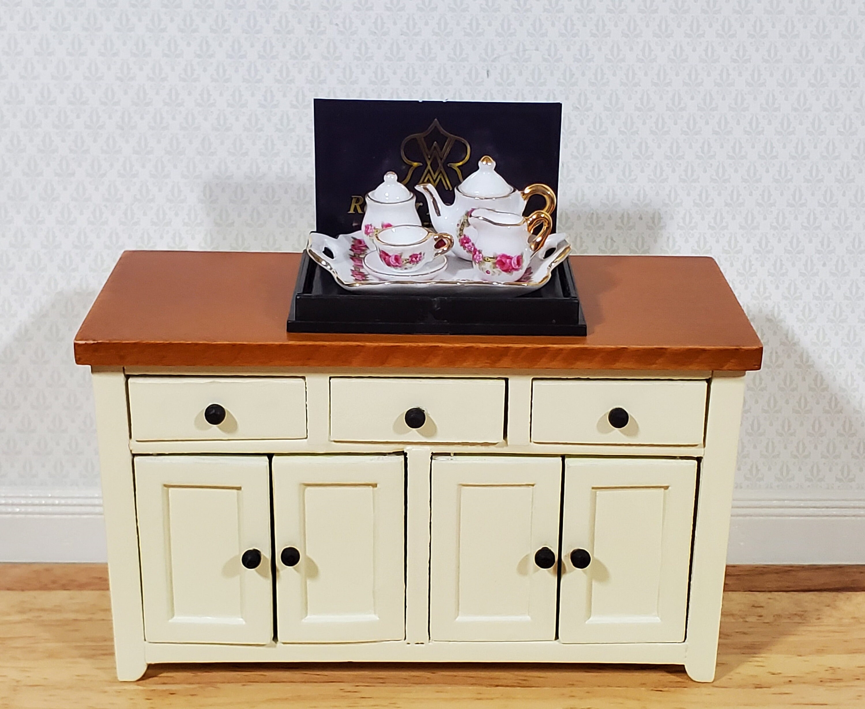 Dollhouse Coffee Tea Set Teapot Teacup Reutter Porcelain 1:12 - Etsy