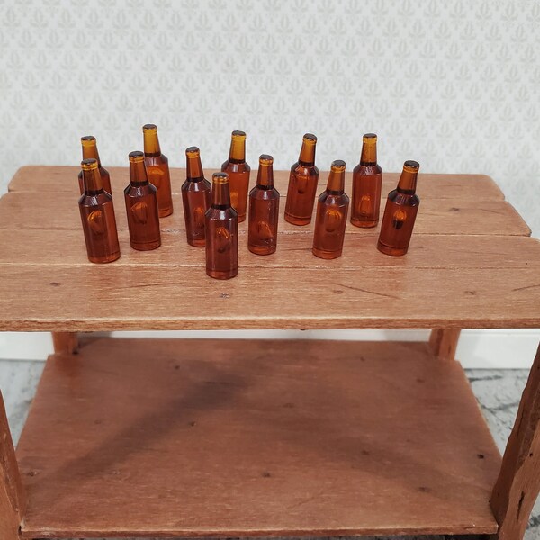 1:12 Dollhouse Miniature Beer Bottles - Etsy