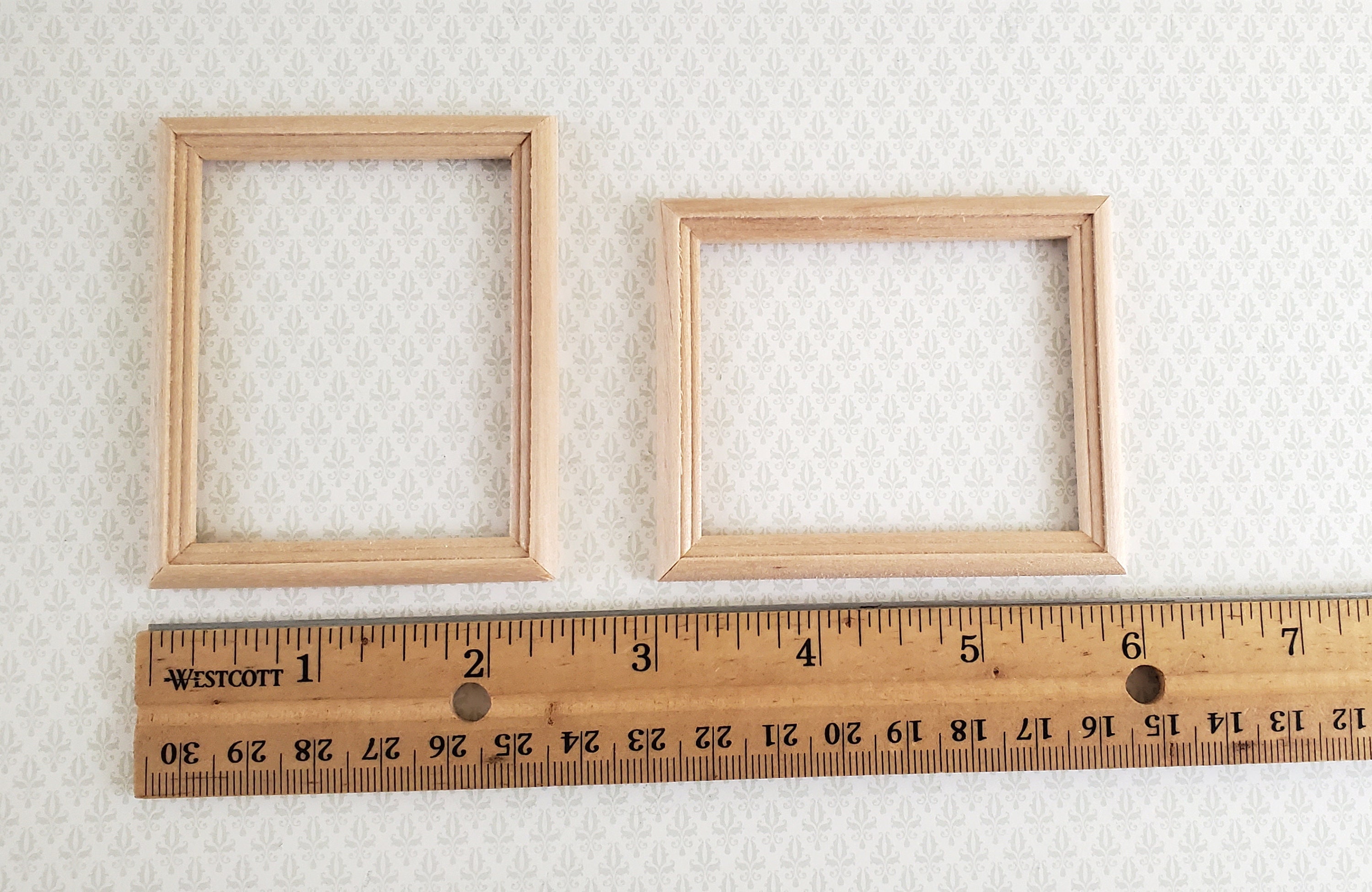 Dollhouse Picture Frame Large for Painting X2 Unpainted Wood - Etsy