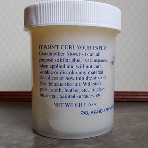 Dollhouse Miniature Wallpaper Paste Grandmother Stover's Yes Paste Glue ...