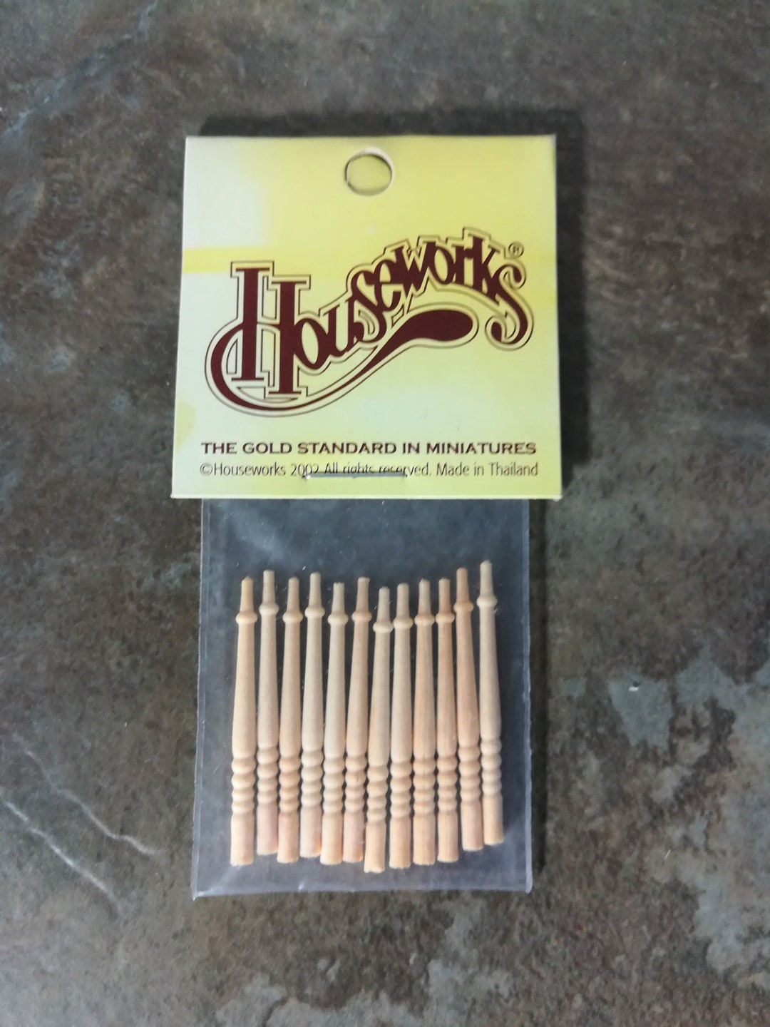 Dollhouse Miniature Spindles 1:24 Half Scale Stair or Porch 1 1/4 Set ...