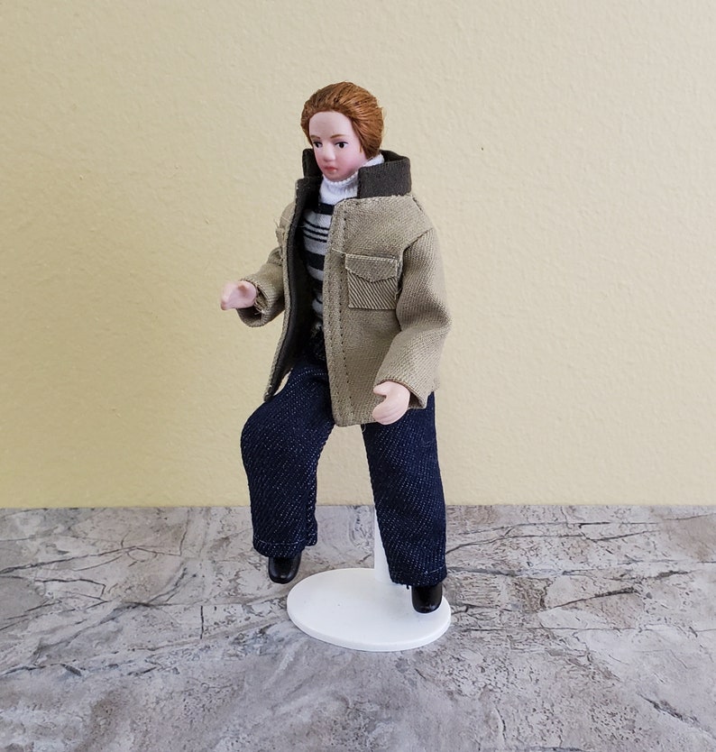 Dollhouse Miniature Man Modern Doll Porcelain Dad Father 1:12 - Etsy