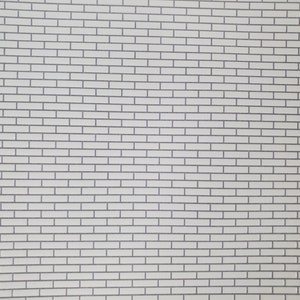 Dollhouse Subway Tile Metro Wall Tile Small White Embossed Glossy Paper ...