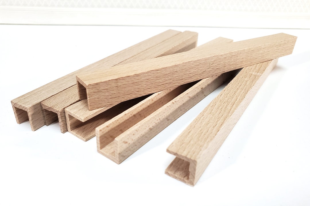 Miniature Channel Molding Wood Trim 1/2 Wide X 6 Long X6 Pieces ...