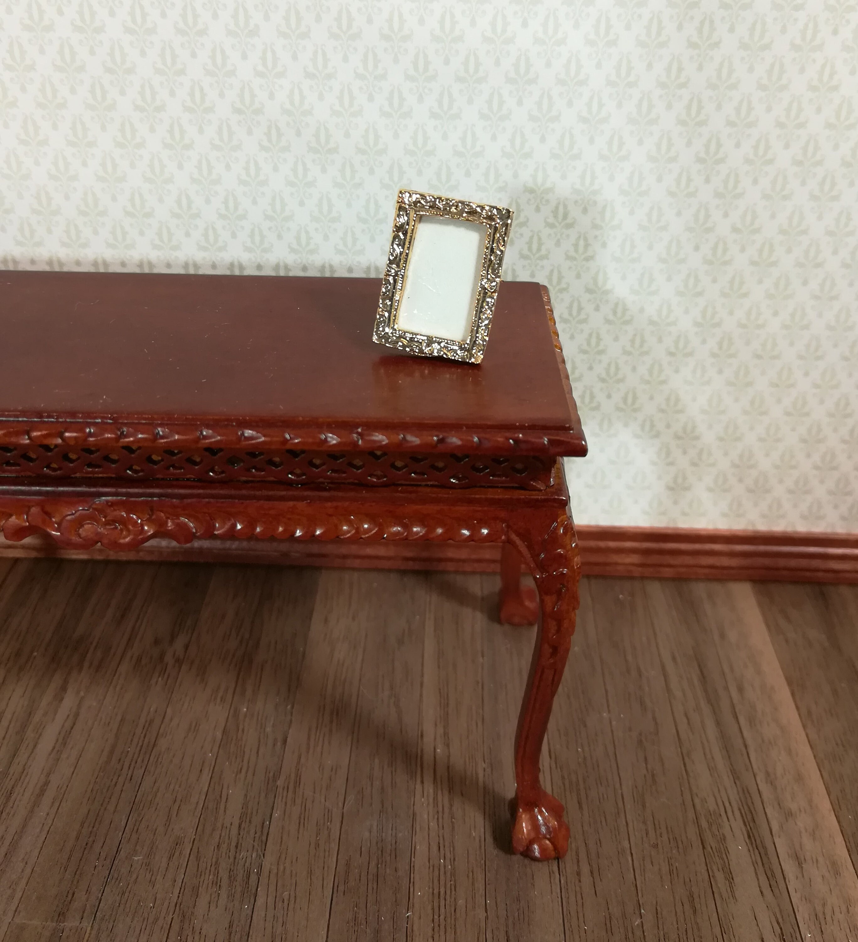 Dollhouse Miniature Picture Frame Small Gold Metal Rectangle - Etsy