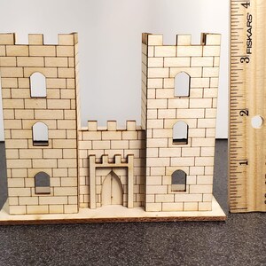 Miniature Castle Tower Keep 1:144 Scale DIY KIT 7 Rooms Ladders 3 ...