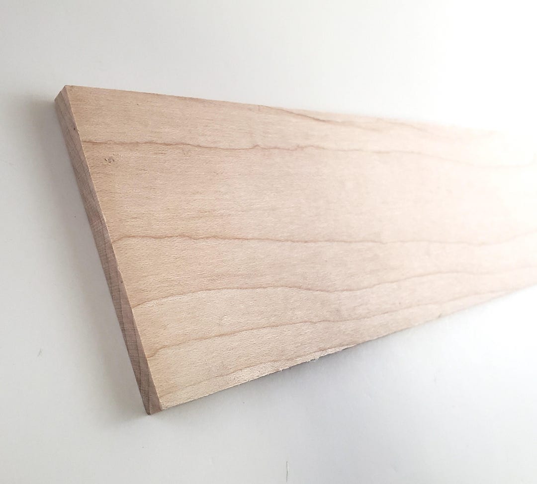Solid Maple Wood Slat Plank 1/4" Thick X 3" Wide X 12" Long Kiln Dried ...