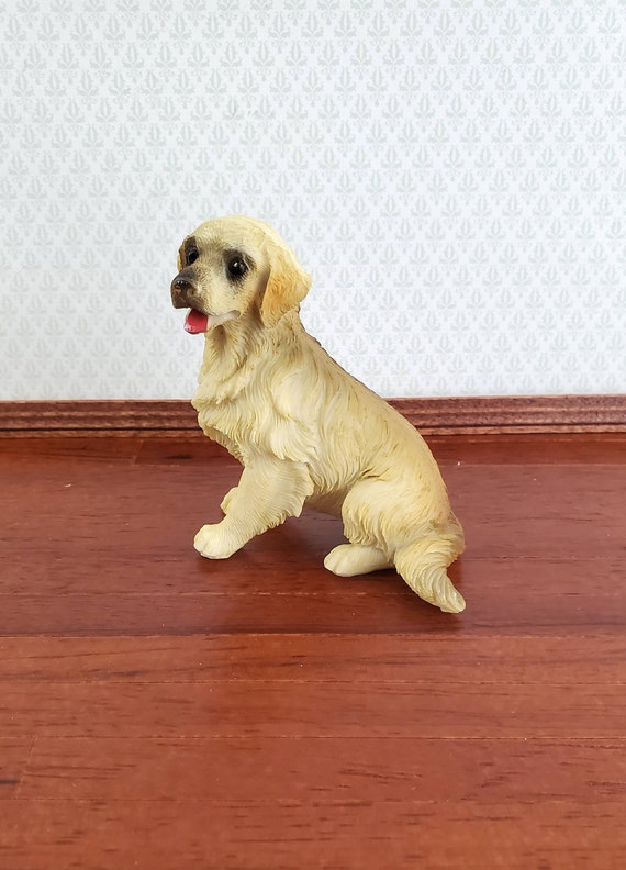 Dollhouse Miniature Dog Golden Retriever 1:12 Scale Animal Pet | Etsy