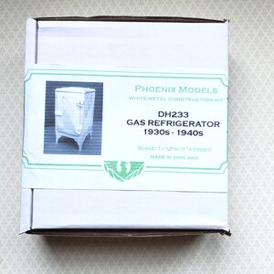 Dollhouse Miniature Gas Refrigerator Fridge 1930s 40s Metal Kit 1:12 ...