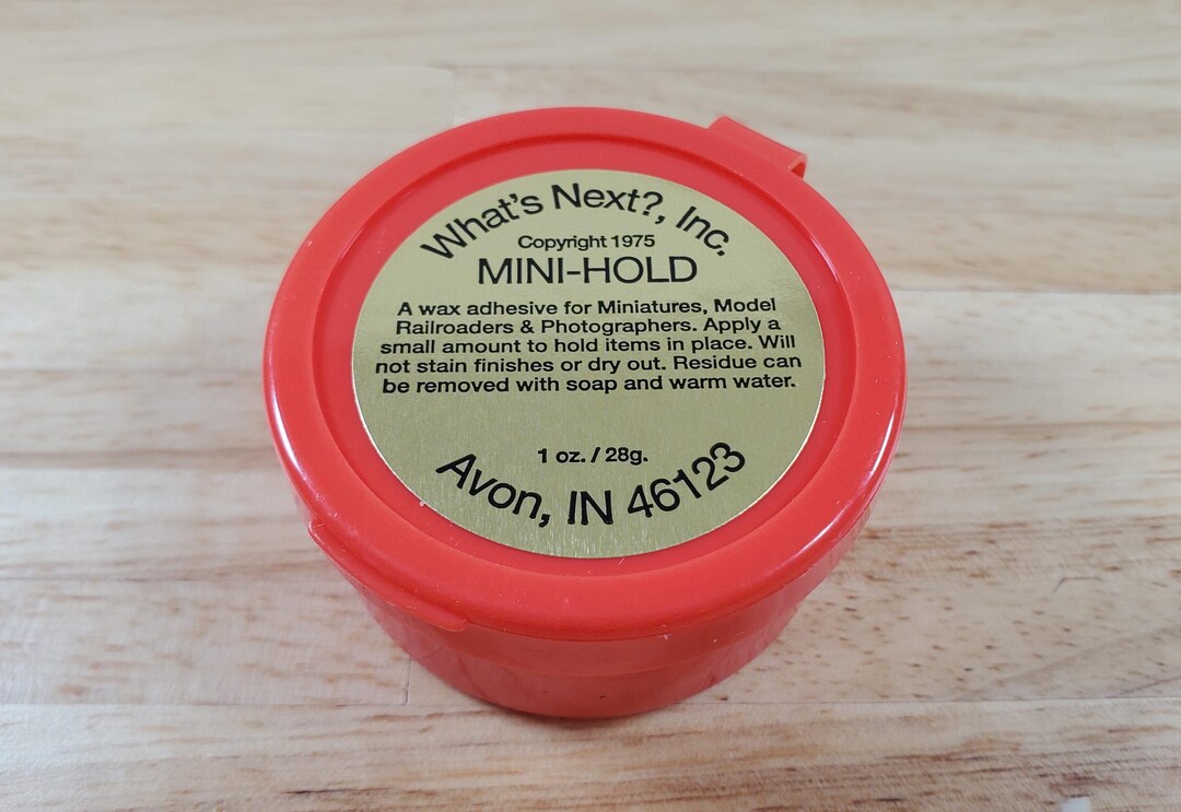 Mini Hold Wax by What's Next Red Jar 1oz Holds Miniatures in Place - Etsy